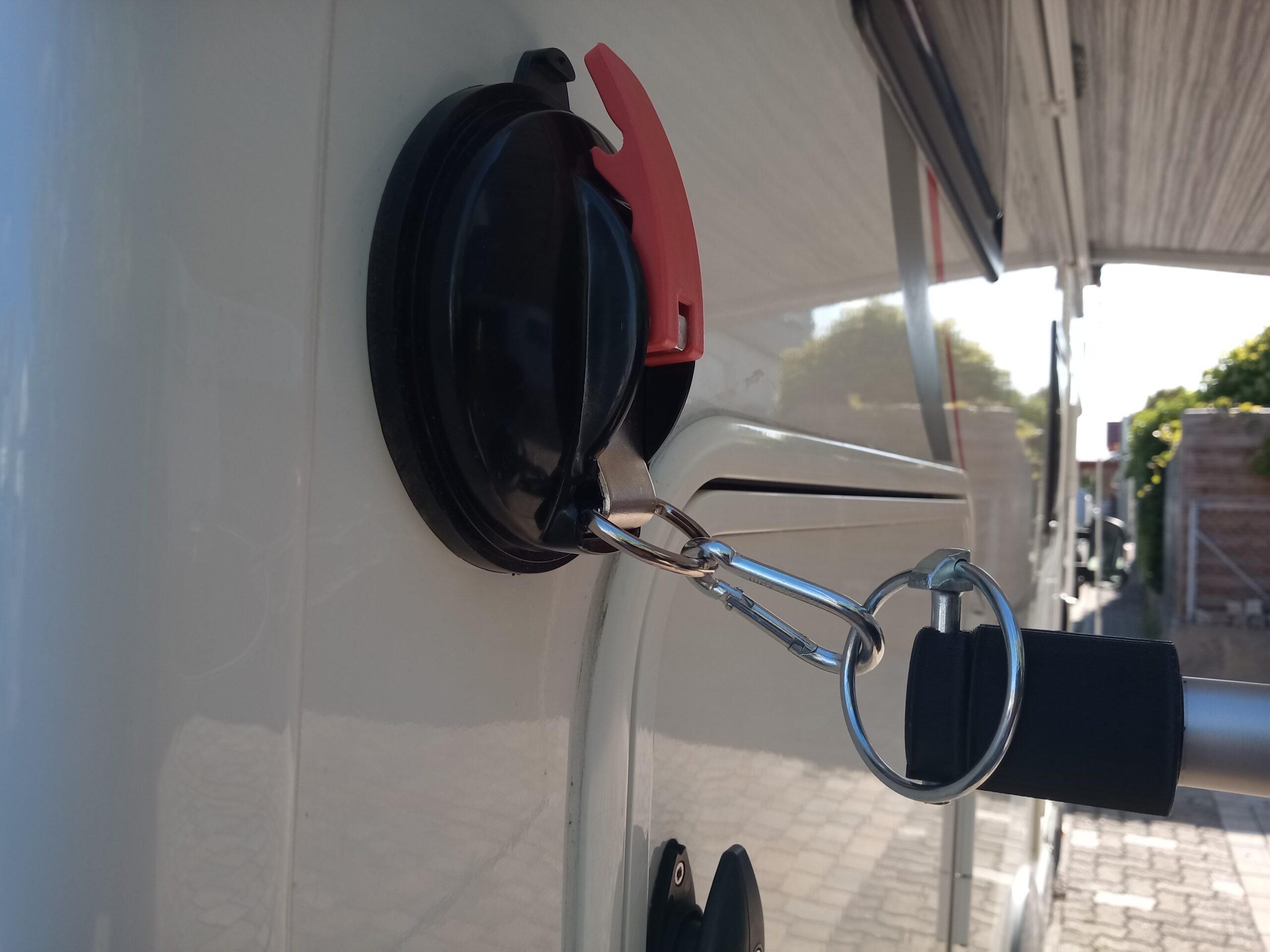 Folding pin - camper banner